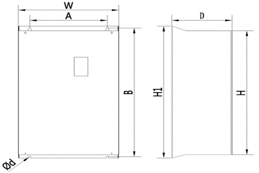 3.7kw Variable Frequency Drives Three Phase 5hp 380v VFD For Fan Pump ...